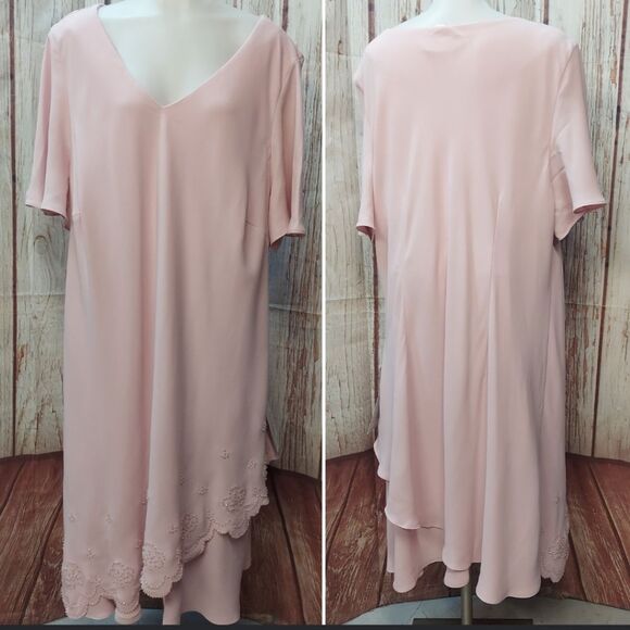 Dresses | Nwt Candlelight Champagne Pink Beaded Formal Gown Mother Of ...